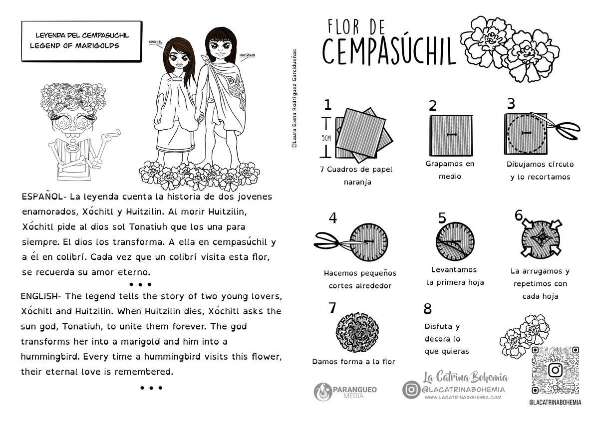 Haz tu Propia Flor de Cempasúchil para el Día de Muertos: Actividad co ...